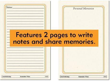 Remember When Booklet | American Nostalgia